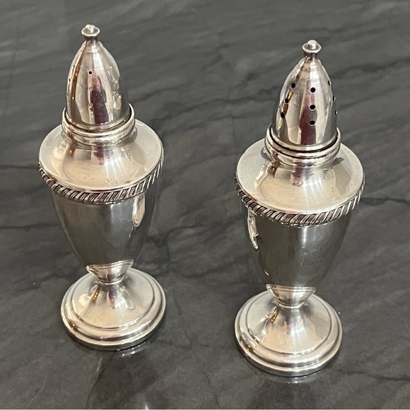 Fisher Smiths | Kitchen | Vintage Weighted 4 Sterling Silver Salt ...